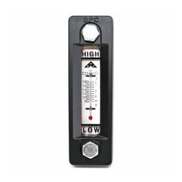 Aluminum oil level gauge with temperature indicator | Frameco