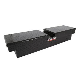 69 3/4" x 20" x 13.2" black aluminum double-lid crossover box DEEZEE | Frameco