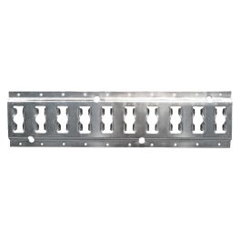 2.5mm x 10' galvanized horizontal track E+0 serie | Frameco