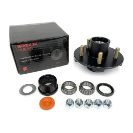 Moyeu à 5 goujons 1/2" B.C. 4,5" 2K cône 1 1/16" complet (en boîte ...