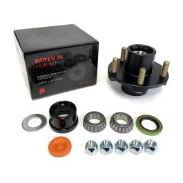 Moyeu à 5 goujons 1/2" B.C. 4,5" 2K cône 1" roue 8"-12" assemblé et ...