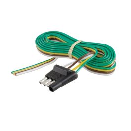 4-way flat connector plug and 48" wire (trailer) CURT | Frameco