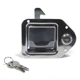 Poignée acier inoxydable avec serrure pour coffre 91717A2MM | Frameco