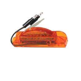 4" x 3/4" 7 diodes amber LED clearance light | Frameco