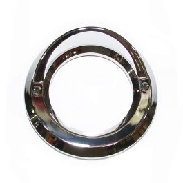 2 1/2" chrome flange cover with visor | Frameco
