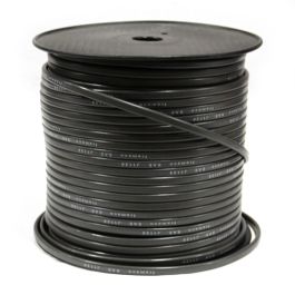 Black/white 2-way 12GA 500' flat black jacketed wire SMARTOW | Frameco
